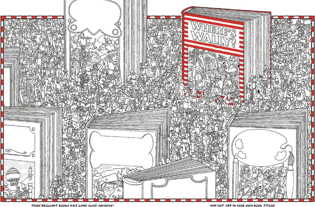 (現貨) Where's Wally The Colouring Book 填色畫冊, 興趣及遊戲, 手作＆自家設計, 文具 - Carousell