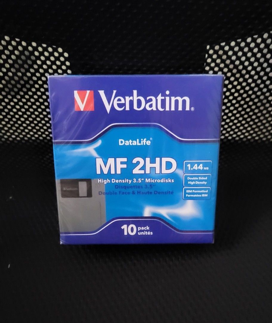 全新 Verbatim 3.5" 1.44MB Floppy Disk 磁碟十隻 (三點五寸磁碟 軟碟 FDD FD）, 電腦＆科技, 電腦 ...