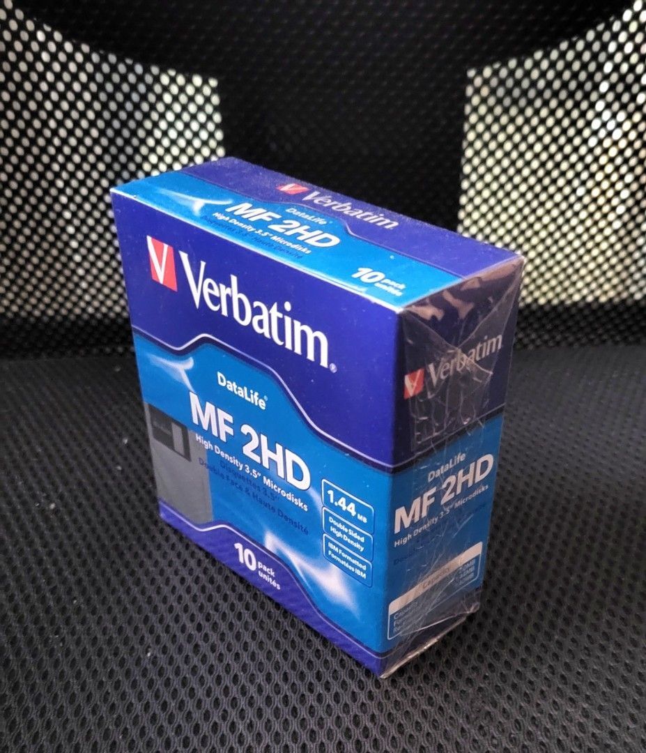 全新 Verbatim 3.5" 1.44MB Floppy Disk 磁碟十隻 (三點五寸磁碟 軟碟 FDD FD）, 電腦＆科技, 電腦 ...