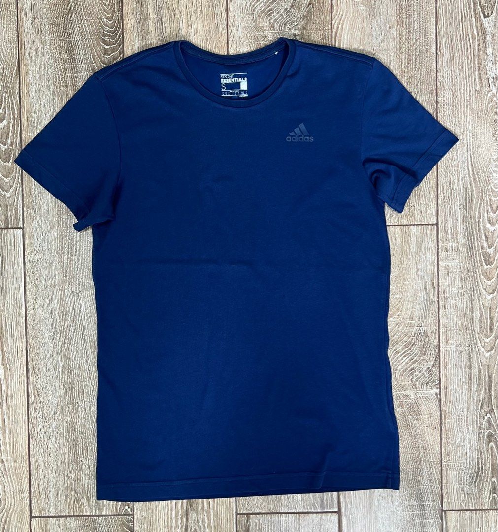 Adidas Blue Shirt Sport Essentials, Women's Fashion, Activewear on ...