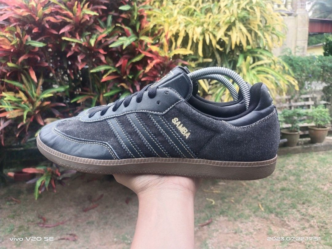 Adidas samba Denim, Men's Fashion, Footwear, Sneakers on Carousell