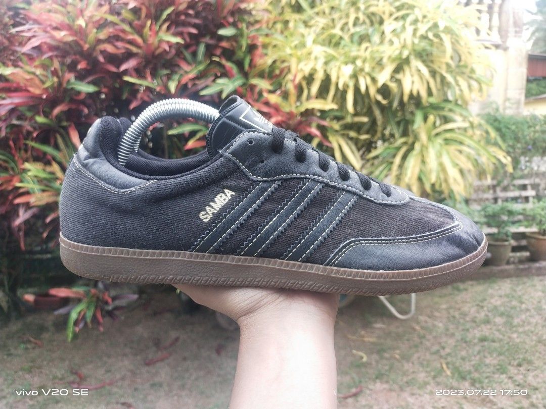 Adidas samba Denim, Men's Fashion, Footwear, Sneakers on Carousell