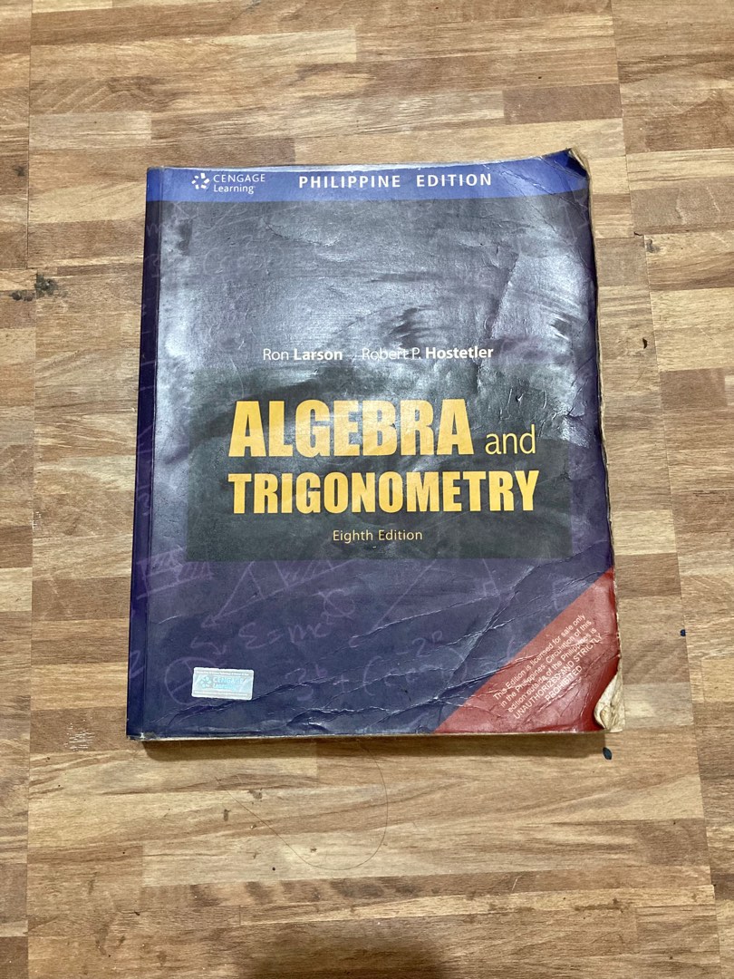 Algebra & Trigonometry Book (8th edition) Ron Larson& Robert Hostetler ...
