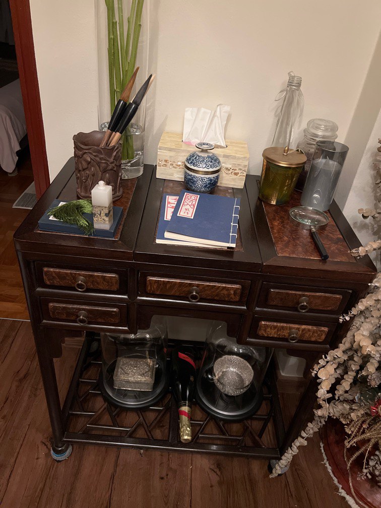 Antique chicken wood dressing table, Furniture & Home Living, Furniture ...