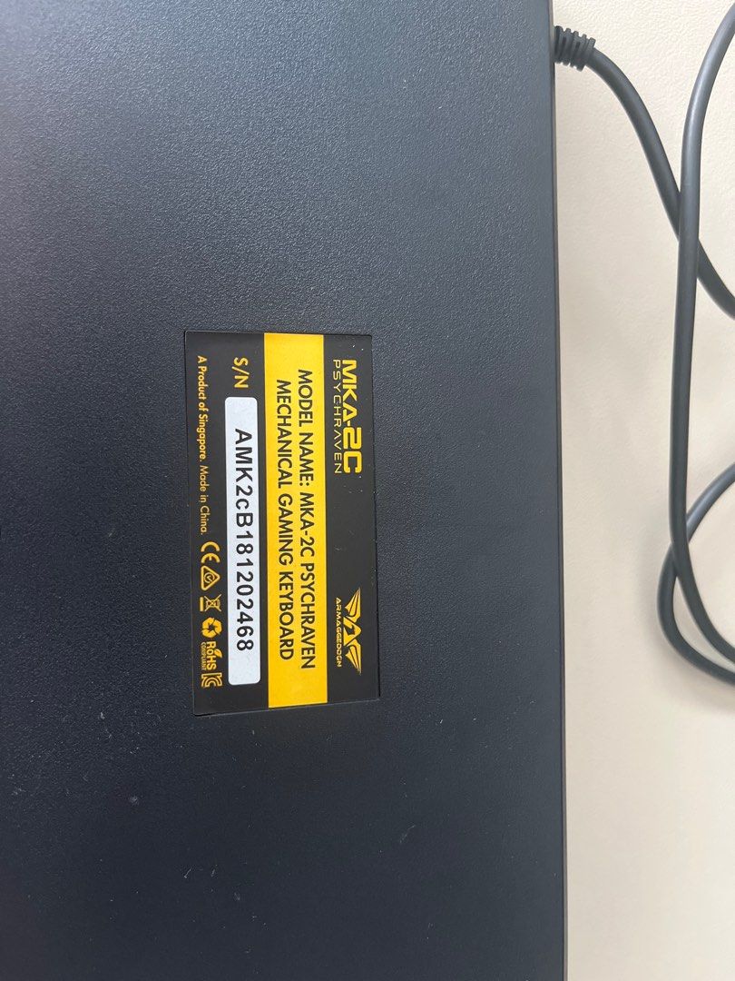 Armaggeddon MKA-2C keyboard, Computers & Tech, Parts & Accessories ...