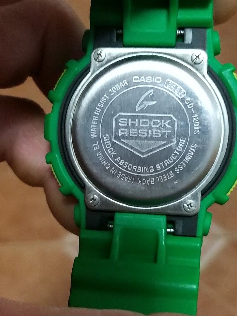 Authentic casio gshock g shock GD120 green., Men's Fashion, Watches ...