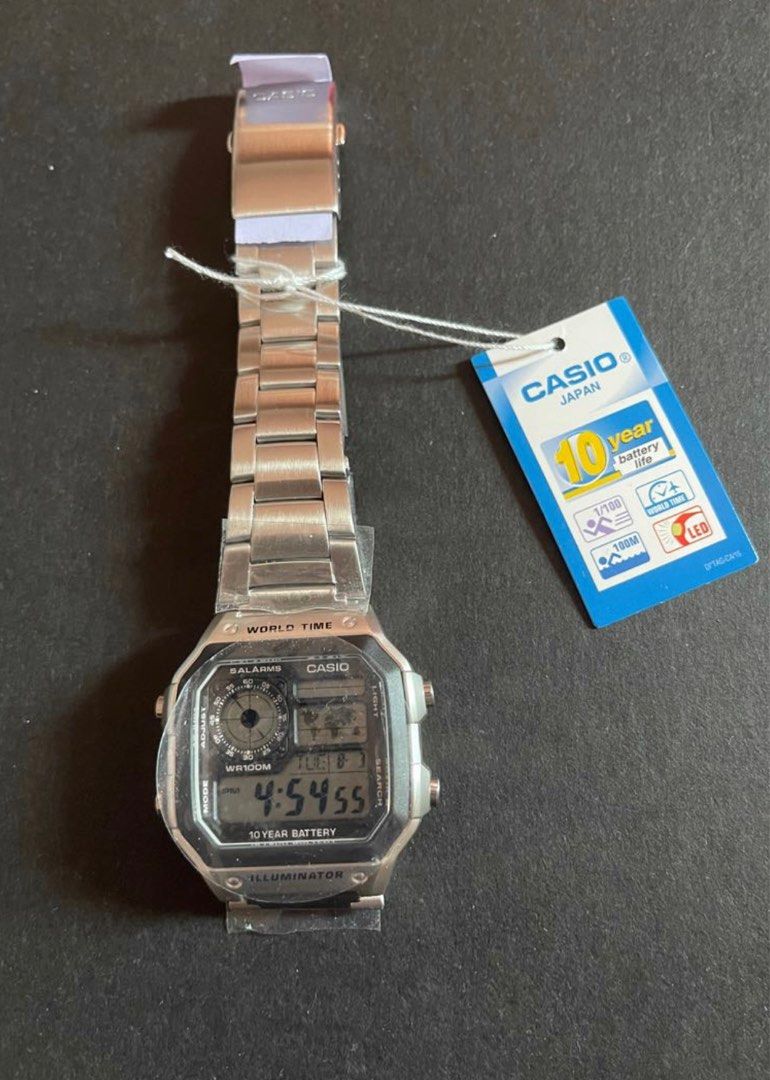 Authentic Casio world Time Illuminator Watch, Men's Fashion, Watches ...