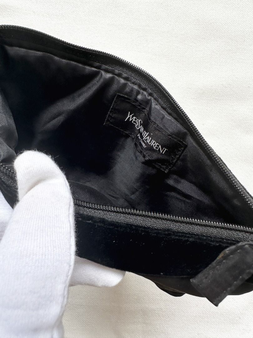 Authentic Vintage YSL / Yves Saint Laurent Parfums Logo Embroidered ...