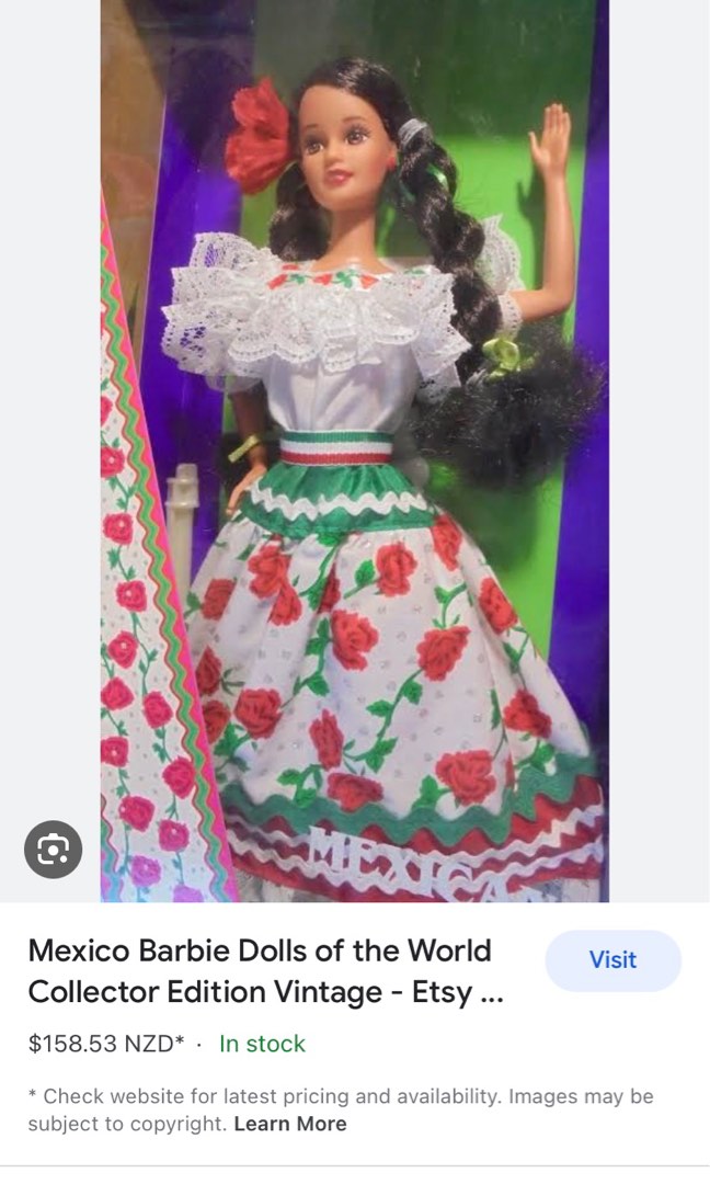 Barbie Mexico Dolls of the world, Hobbies & Toys, Toys & Games on Carousell