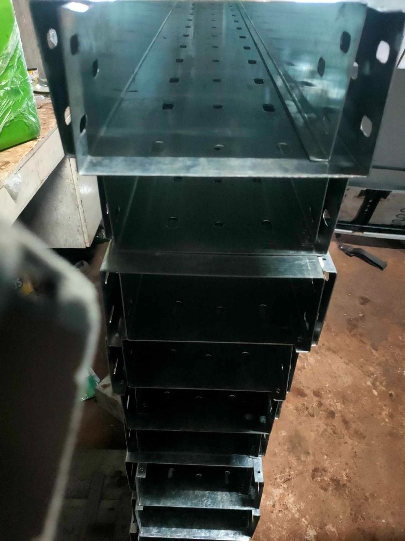 BARE GI Perforated Cable Trays made in GI 1.5mm/ Gauge 16 GI Sheet Bare ...