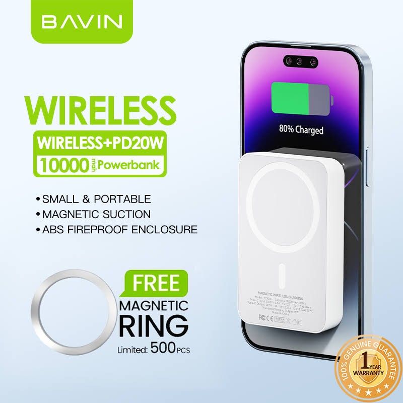 Bavin MagSafe 10,000 mAh Wireless Powerbank, Mobile Phones & Gadgets ...