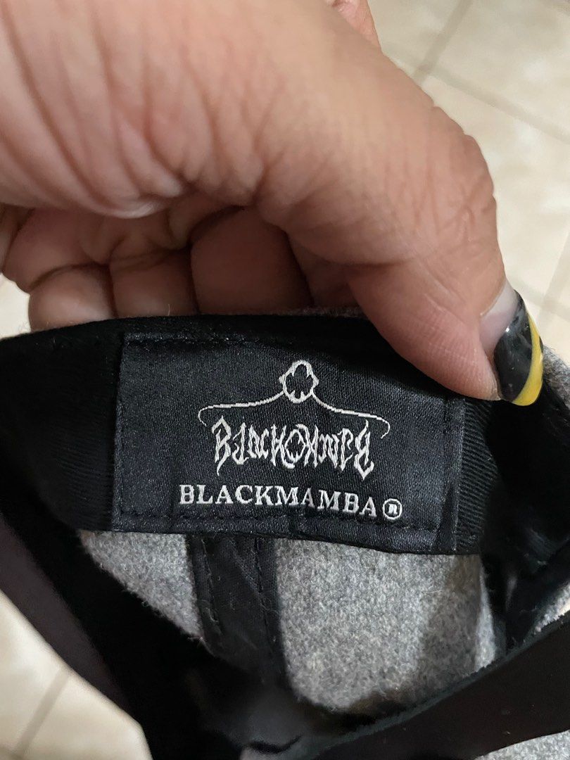 Black Mamba Wool Leather Strap Cap on Carousell