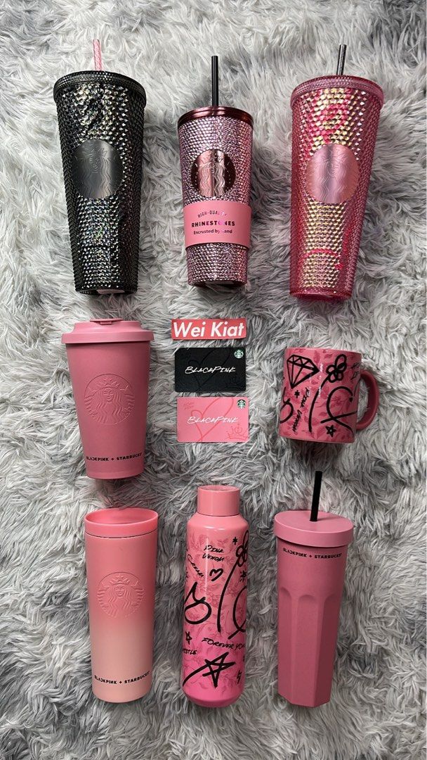 Blackpink Starbucks Merchandise, Furniture & Home Living, Kitchenware ...