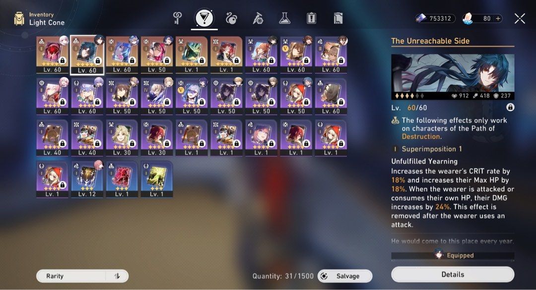 Blade Sign + SW Sign + Gepard + Bailu E1 + Clara + 2 other 5* LC ...