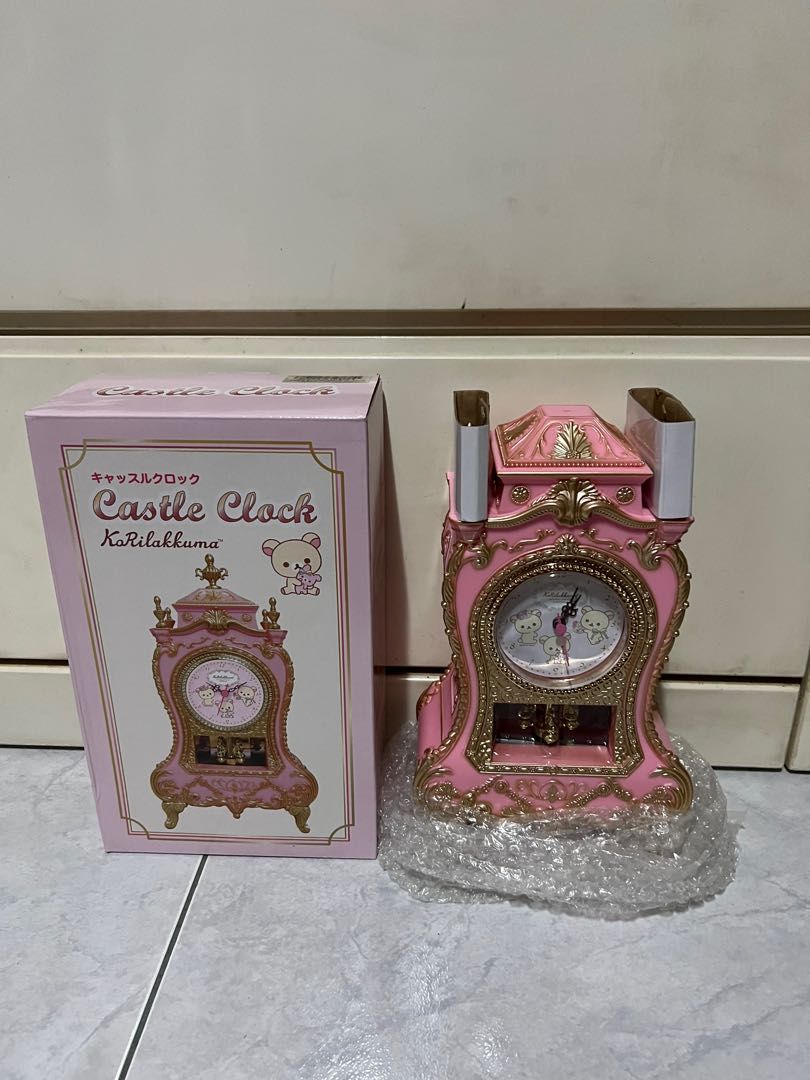 BNIB Retro Rilakkuma Castle Clock, Furniture & Home Living, Home Decor ...