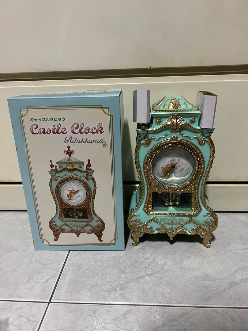 BNIB Retro Rilakkuma Castle Clock, Furniture & Home Living, Home Decor ...