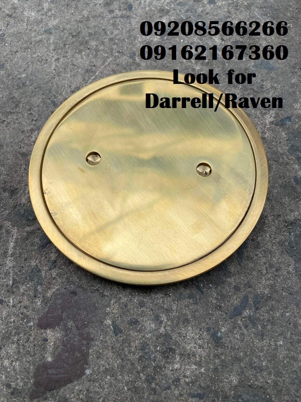 BRASS CLEAN OUT ROUND 4" on Carousell