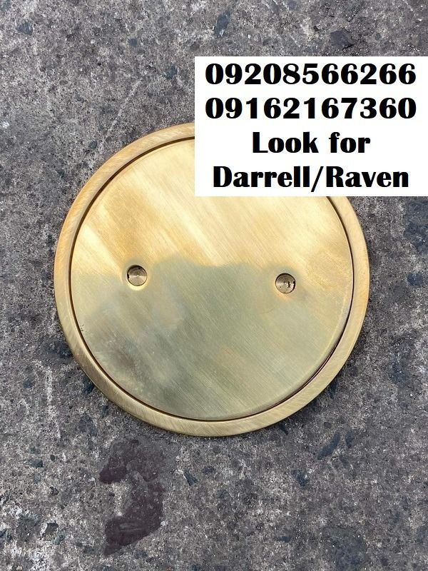 BRASS CLEAN OUT ROUND 4" on Carousell