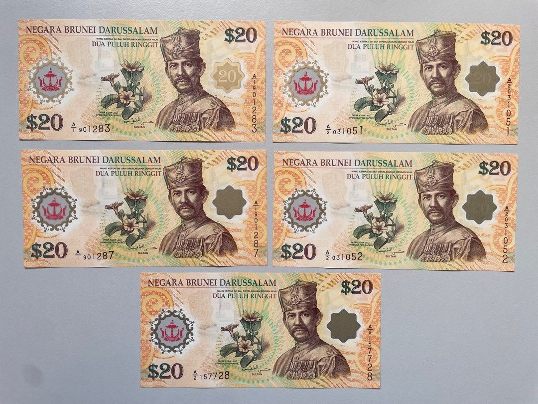 Brunei $20 Commemorative Notes, Hobbies & Toys, Memorabilia ...