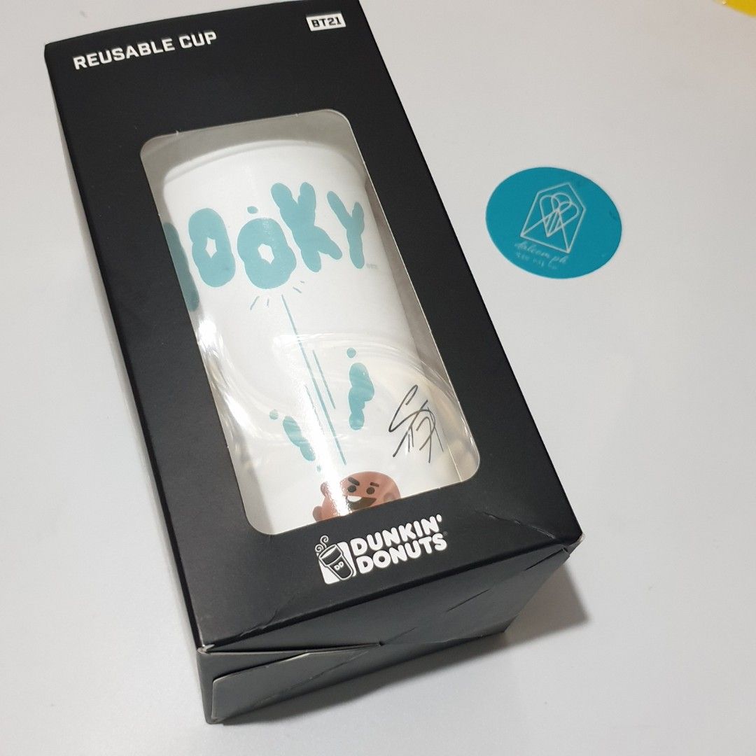 BT21 x DUNKIN DONUTS SHOOKY REUSABLE CUP, Hobbies & Toys, Memorabilia & Collectibles, K-Wave on ...