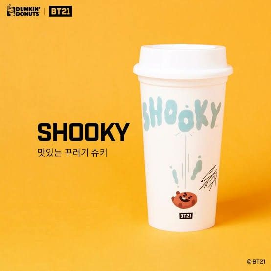 BT21 x DUNKIN DONUTS SHOOKY REUSABLE CUP, Hobbies & Toys, Memorabilia & Collectibles, K-Wave on ...