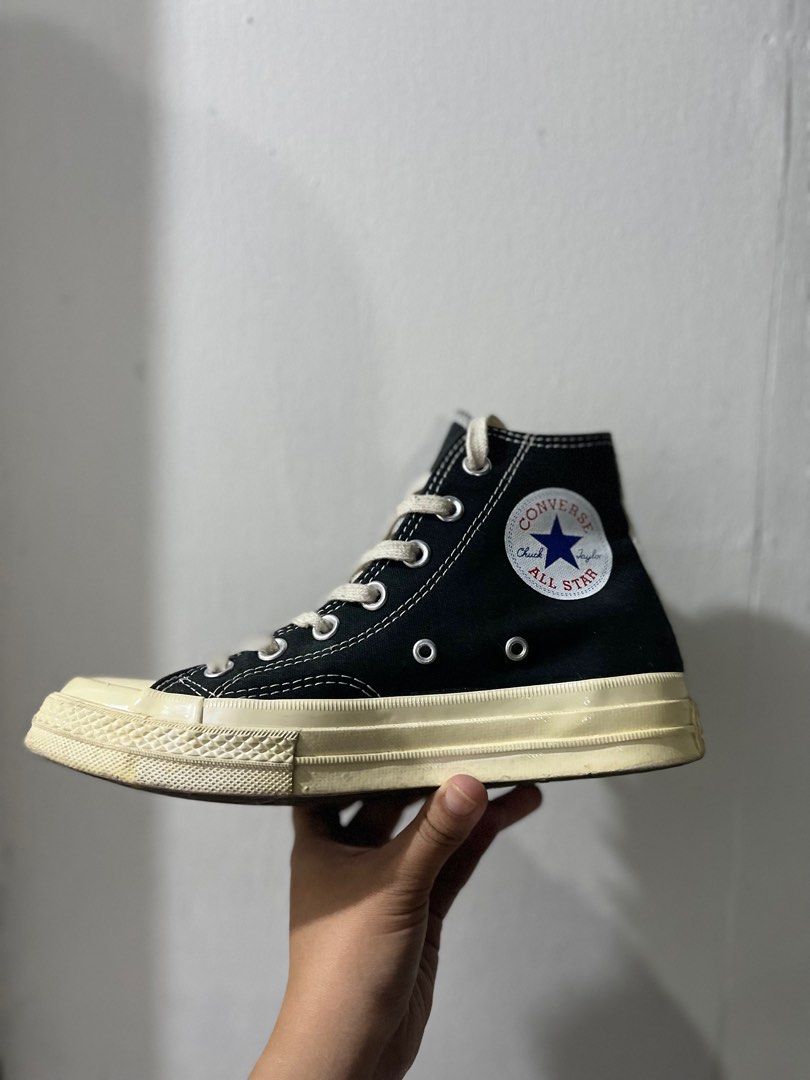 Converse CDG High-cut Black on Carousell