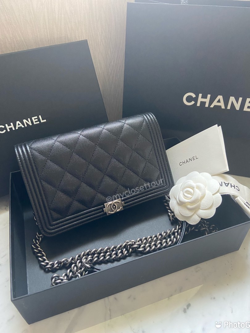 Chanel boy woc rhw NEW , Barang Mewah, Tas & Dompet di Carousell