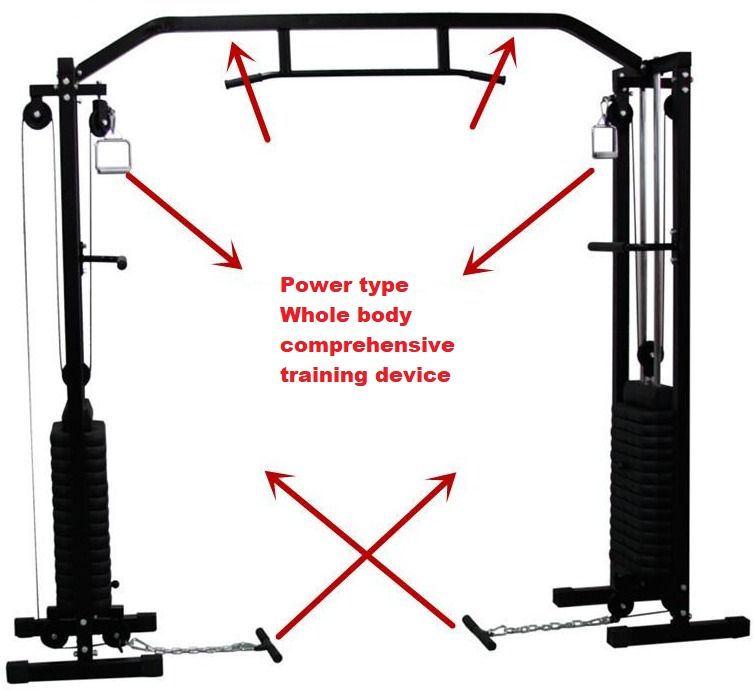 Chest Cable Crossover Machine Pull-ups Parallel Bar Indoor Workout ...