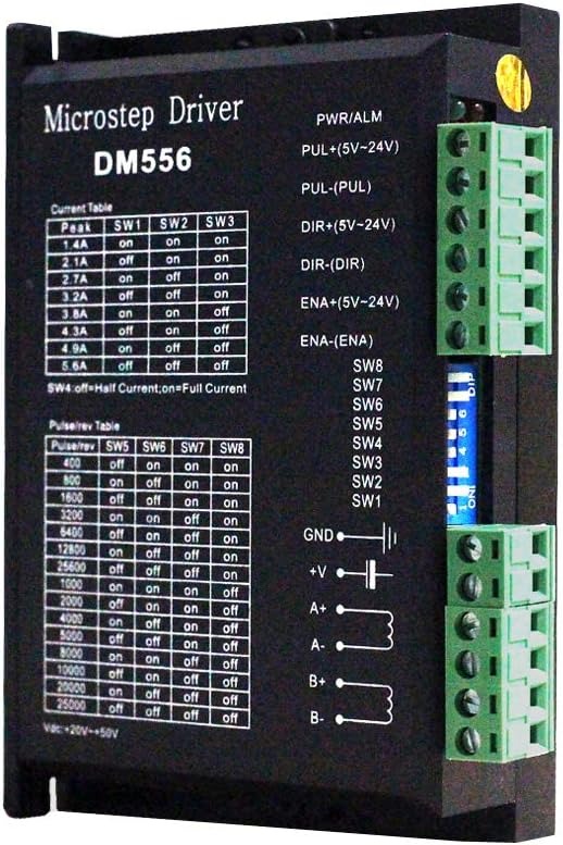 CNC Digital Stepper Driver DM556 Stepper Motor Controller 2-phase Stepper Motor Driver 20-50V DC ...