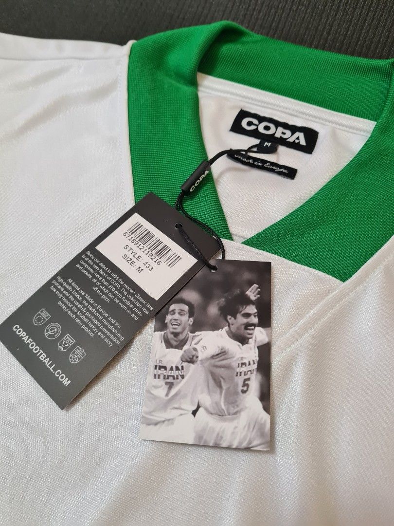 COPA IRAN 1998 RETRO FOOTBALL SHIRT, Men's Fashion, Activewear on Carousell