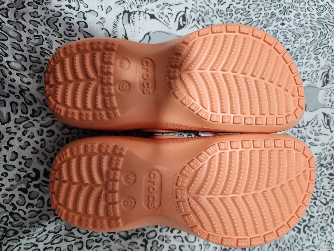Crocs Classic Papaya Platform, Women's Fashion, Footwear, Slippers and ...