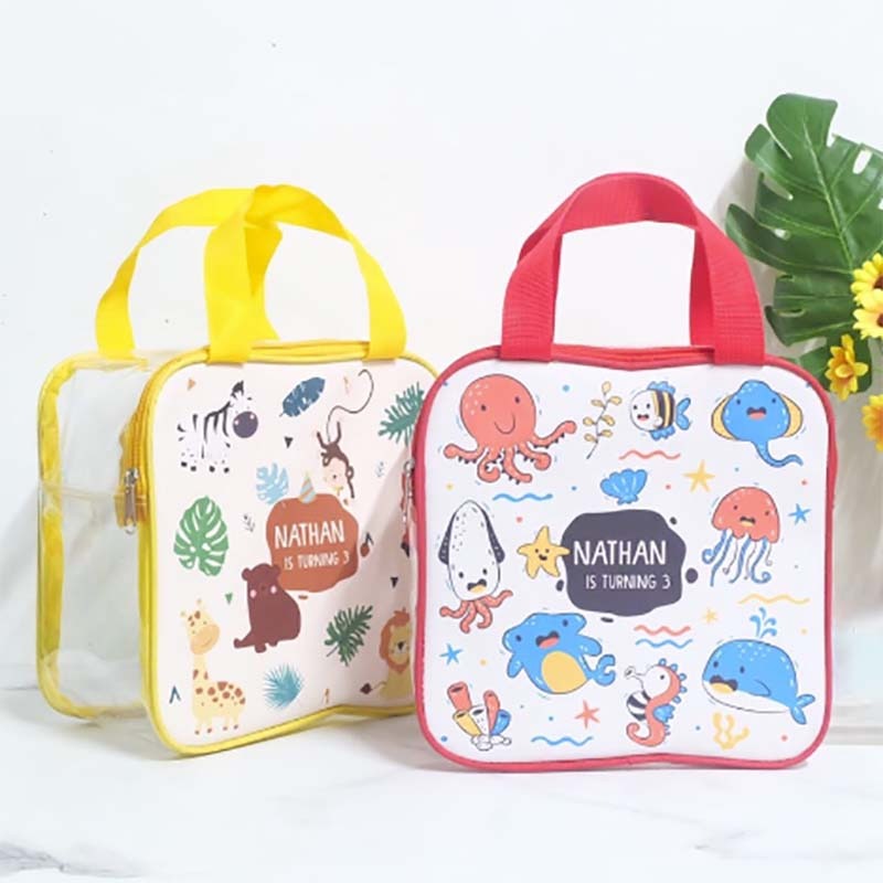 Customised Lunch Box Carrier - Personalised Kids Birthday Party Goodie ...