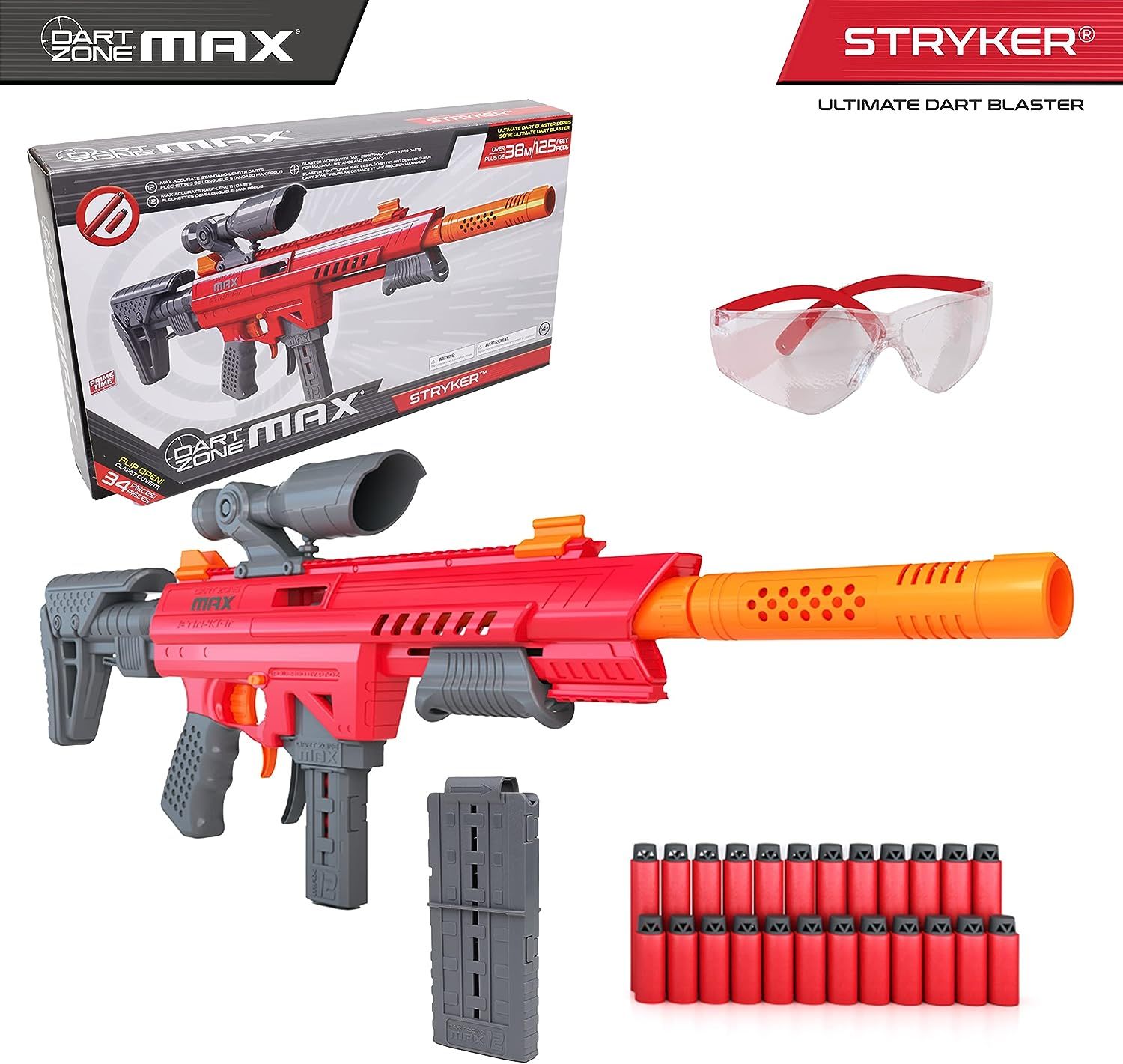 Dart Zone MAX Stryker Ultimate Dart Blaster Toy, Hobbies & Toys, Toys ...