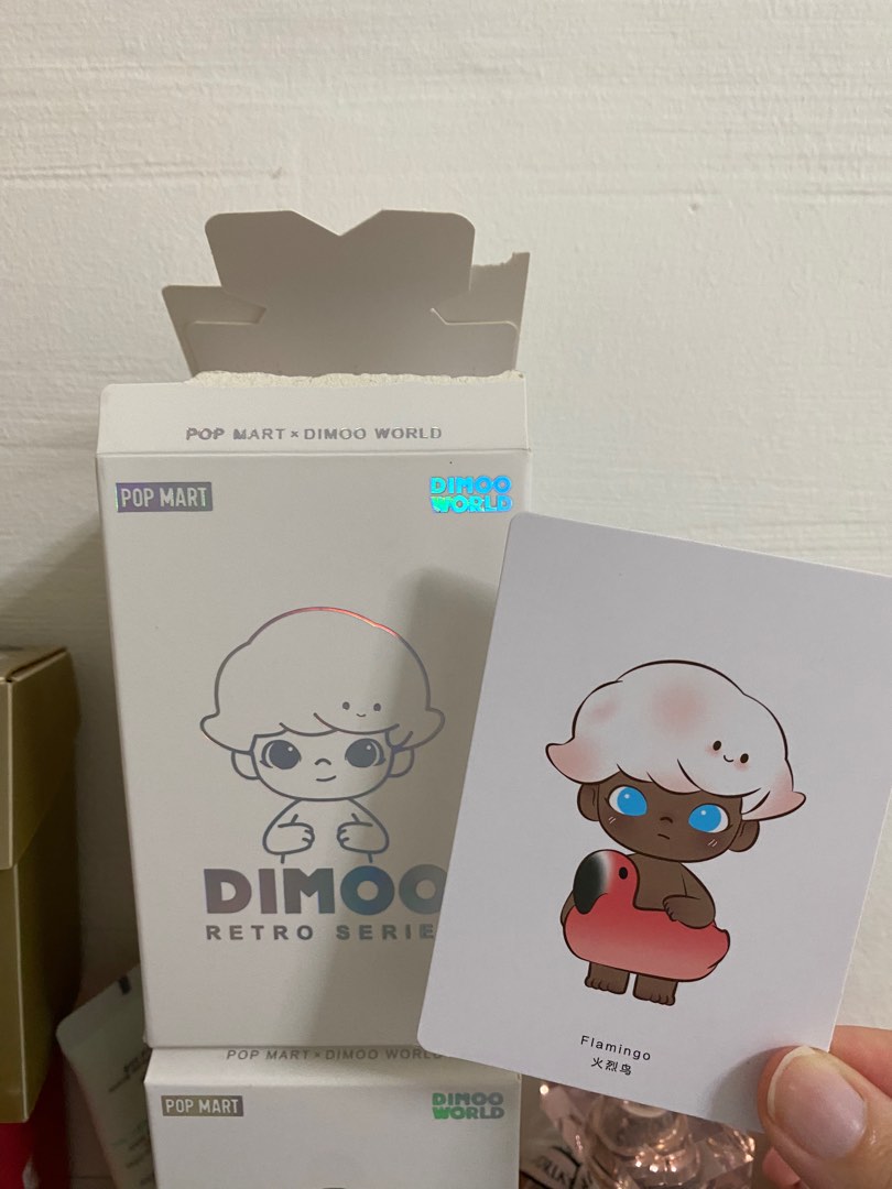 Popmart Dimoo flamingo retro series, Hobbies & Toys, Toys & Games on ...