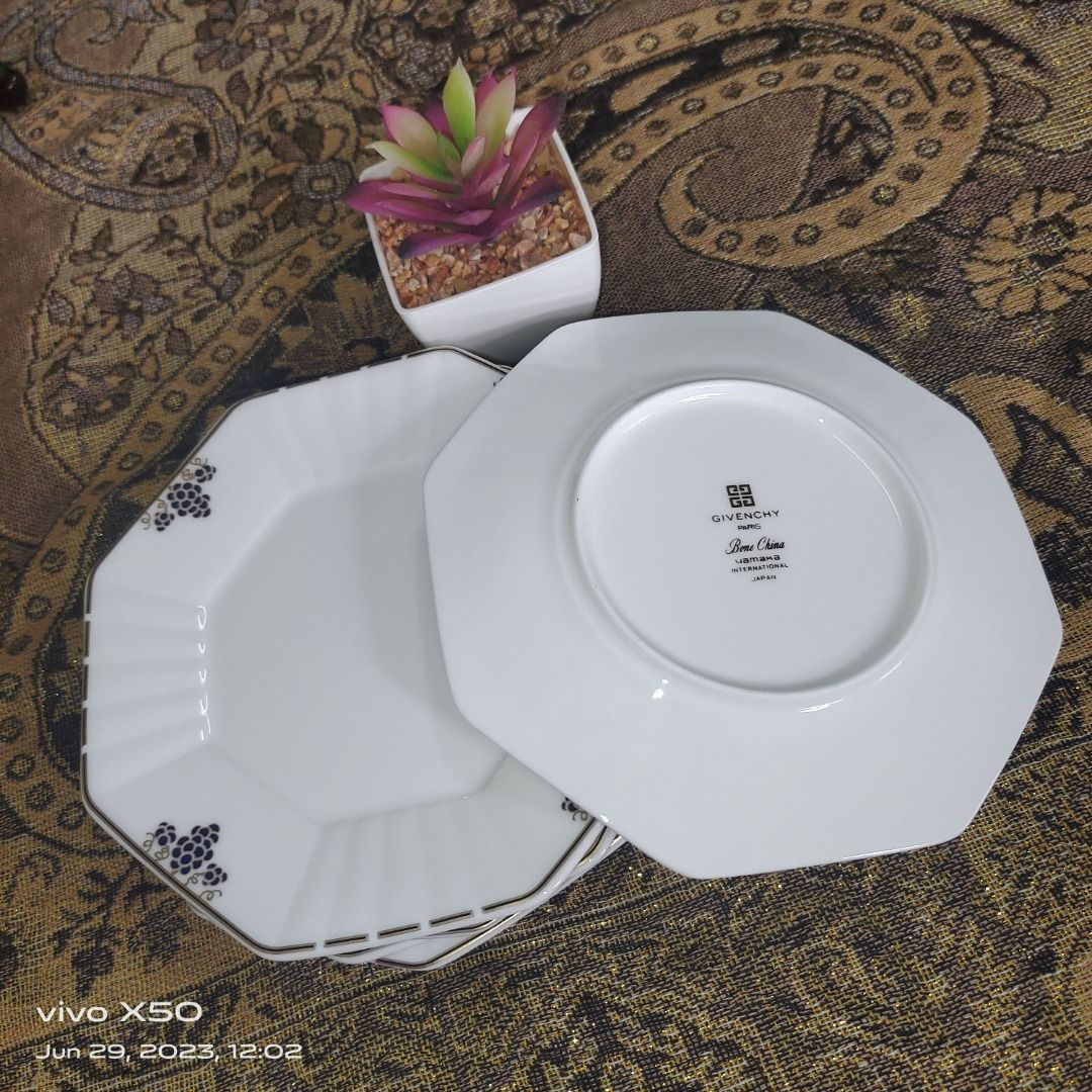 Dinnerware Octagon Cake Plates, Furniture & Home Living, Kitchenware ...