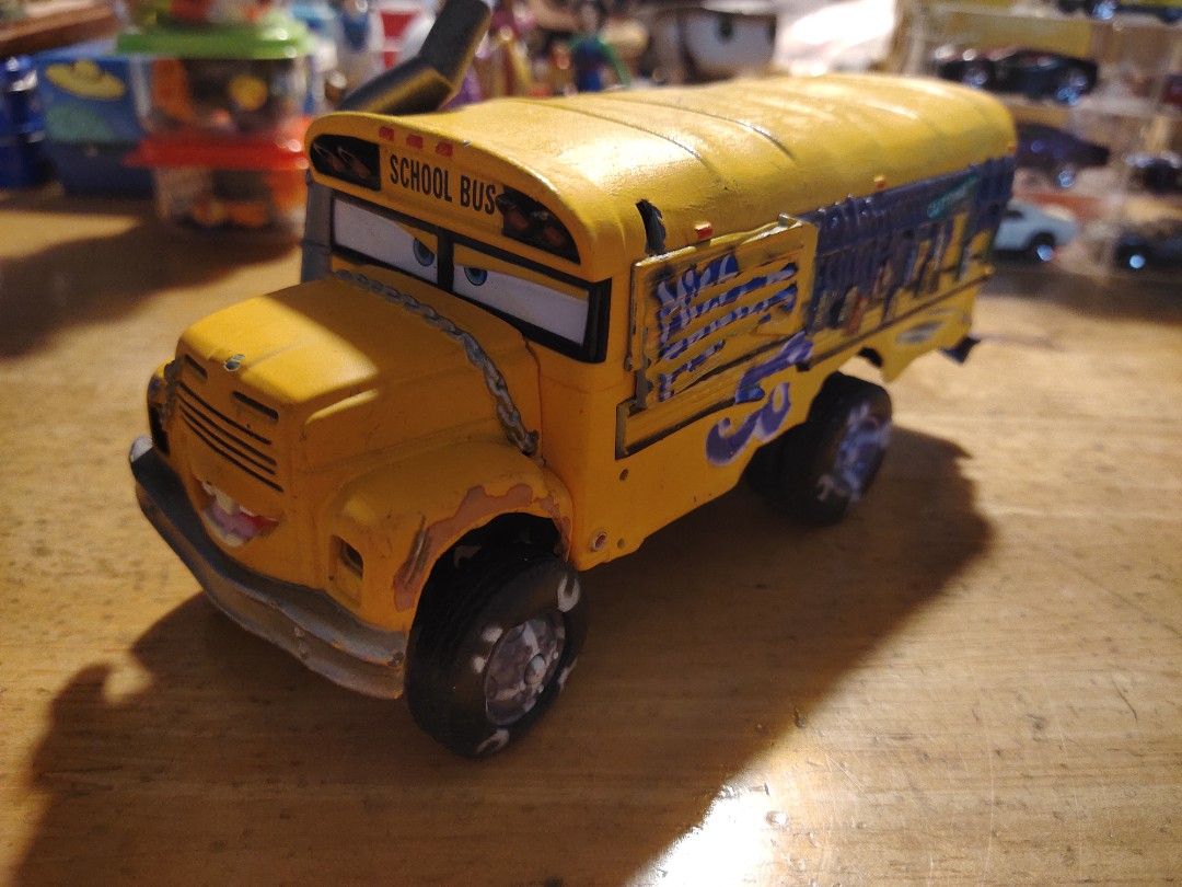Disney Cars Ms Fritter Bus toy metal diecast, Hobbies & Toys, Toys ...