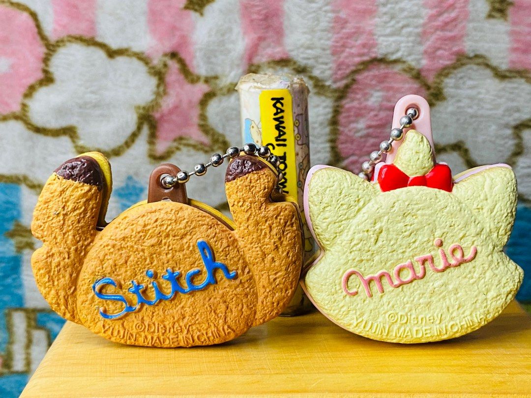 Disney Stitch & Marie Buiscuit charm 100 each on Carousell