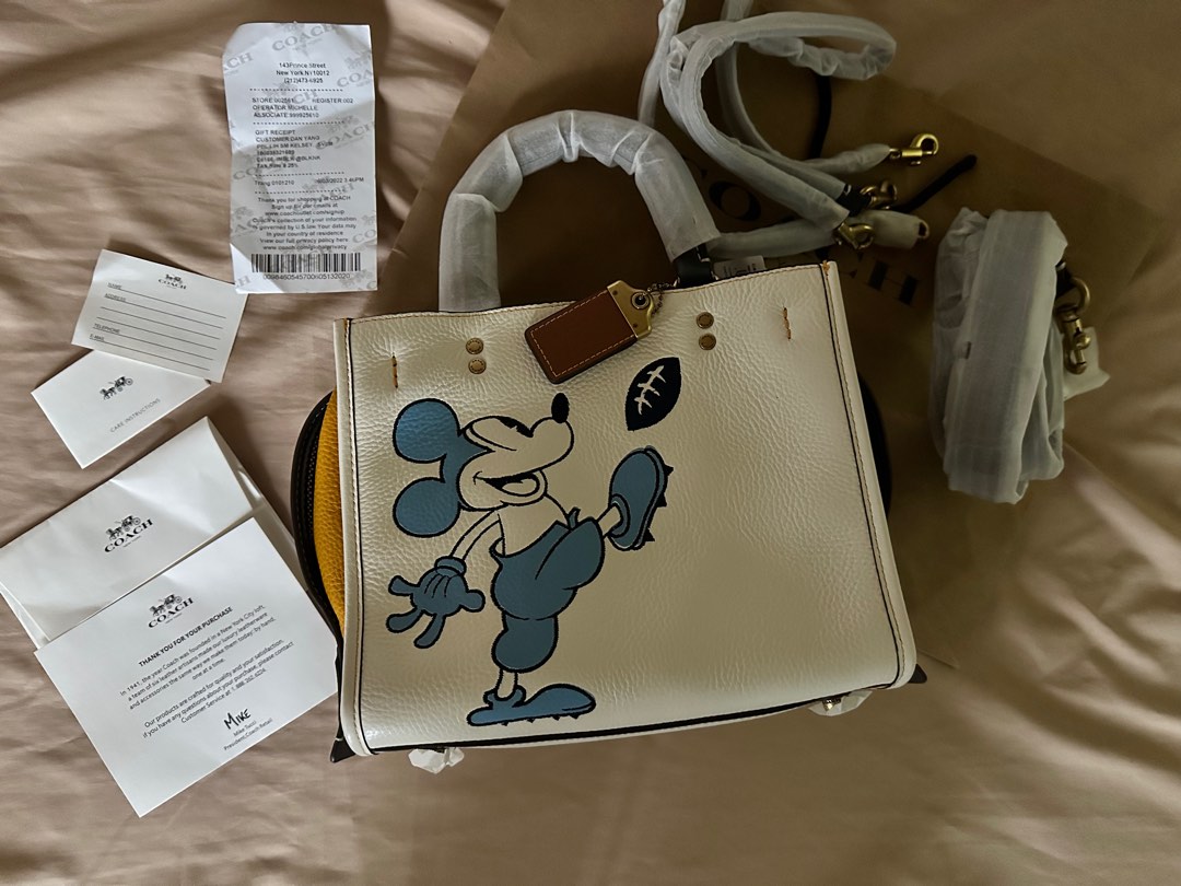 Disney x Coach Rogue 25 with Mickey Mouse on Carousell
