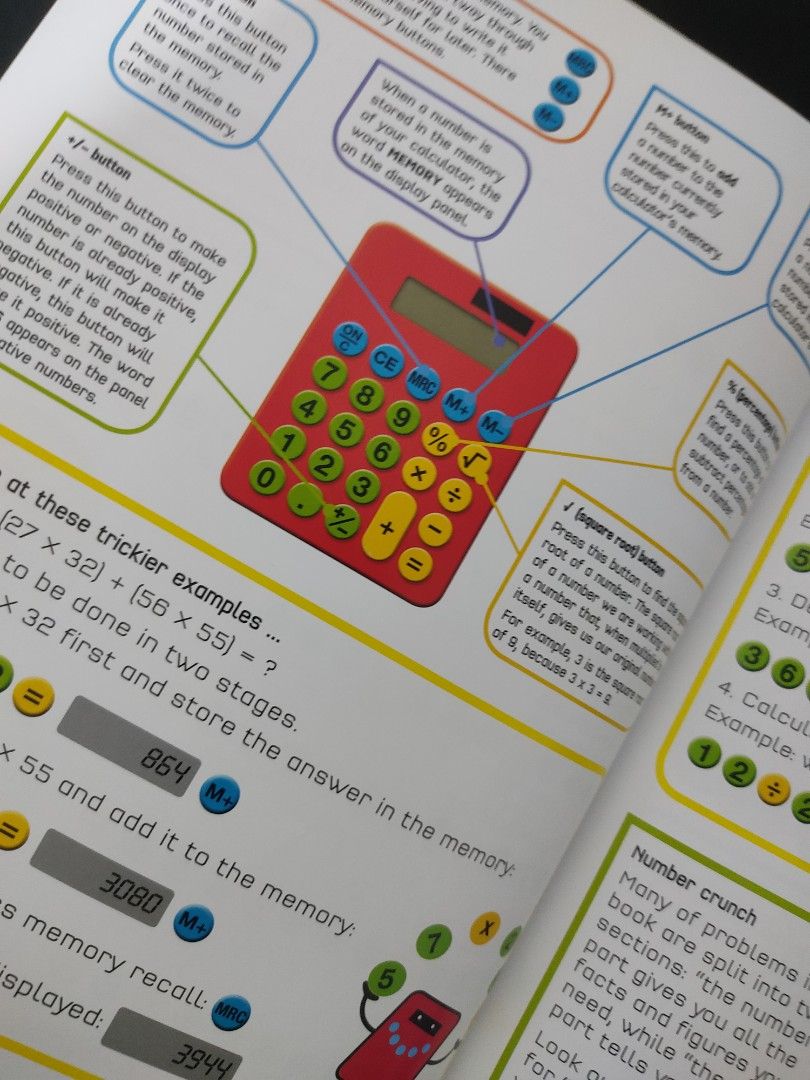 DK Maths Calculator Book (Hardbound w/ Calculator) on Carousell