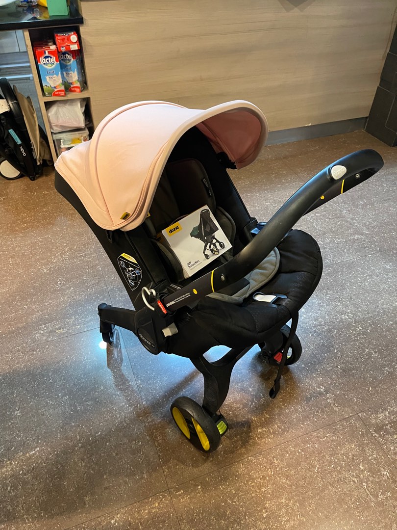 Doona Car Seat & Stroller in Blush Pink on Carousell