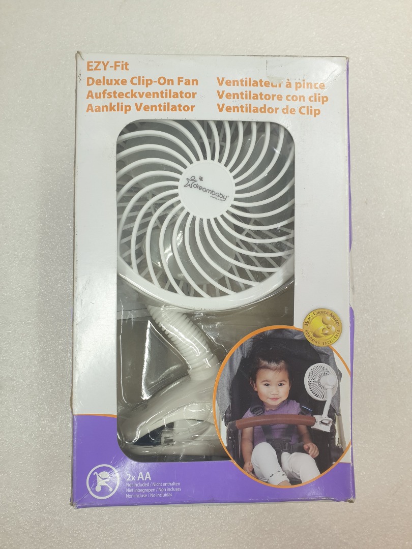 Dreambaby Strollerbuddy EZY-Fit Deluxe Clip-On Fan - White, Furniture ...