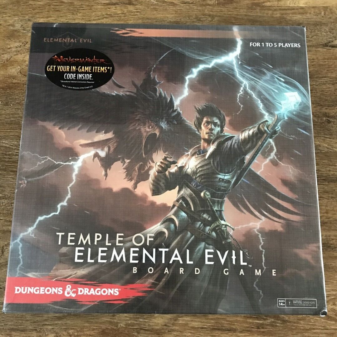 Dungeons & Dragons - Temple Of Elemental Evil Board Game BOX NEW Sealed ...