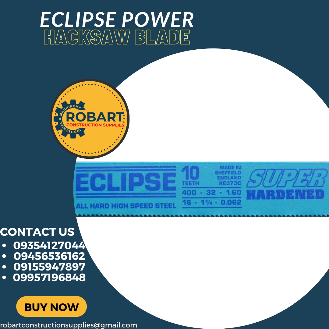 ECLIPSE POWER HACKSAW BLADE, Commercial & Industrial, Construction Tools & Equipment on Carousell
