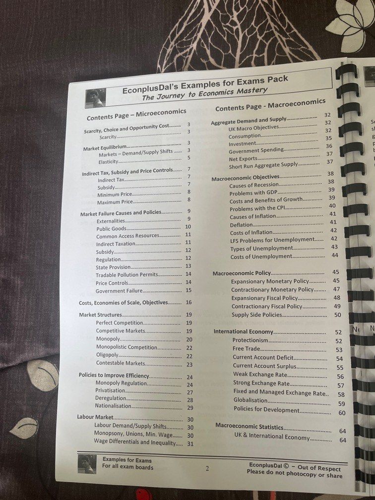 Econplusdal’s examples for exams pack (Micro and Macro), Hobbies & Toys, Books & Magazines ...