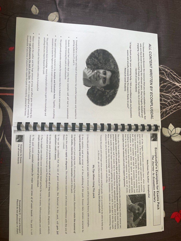 Econplusdal’s examples for exams pack (Micro and Macro), Hobbies & Toys ...