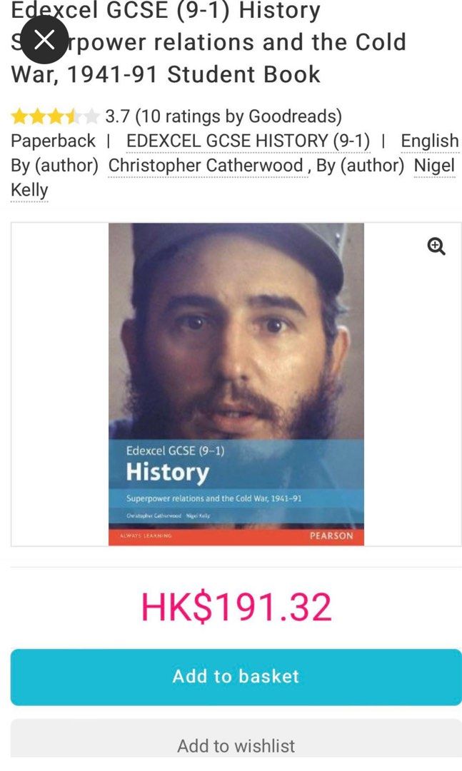 EDEXCEL GCSE 9-1 History textbooks (Cold War & Russia), 興趣及遊戲, 書本 & 文具 ...