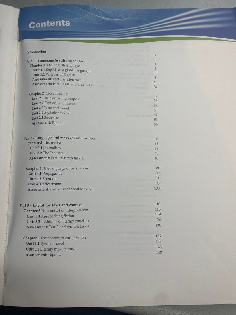 English Lang Lit textbook IB, Hobbies & Toys, Books & Magazines ...