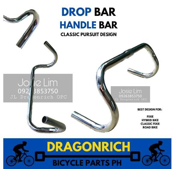 FIXIE Dropbar Handle Bar Classic Pursuit Type Drop Bar Bend Bar for ...