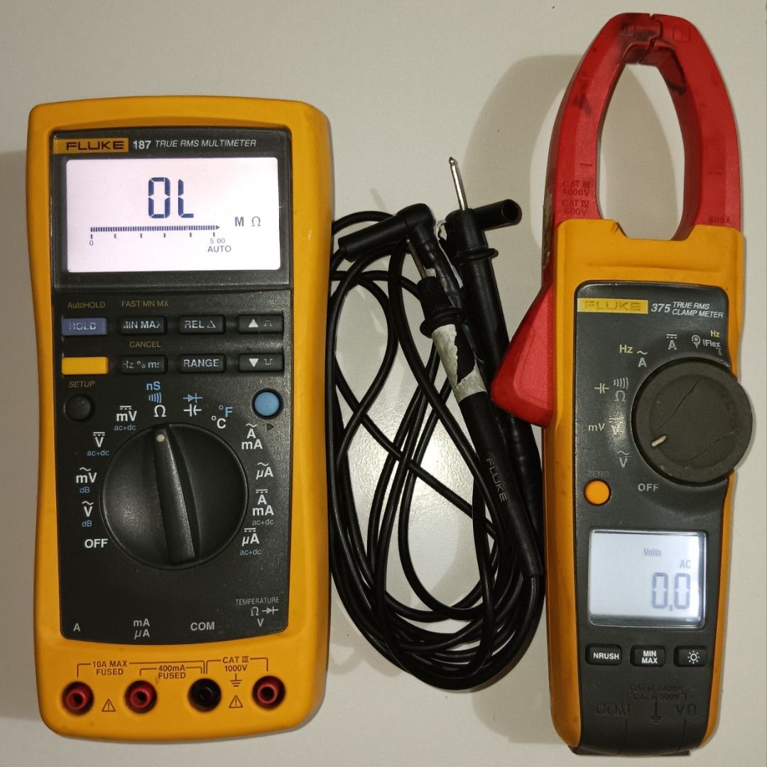 Fluke 375 and Fluke 187 on Carousell