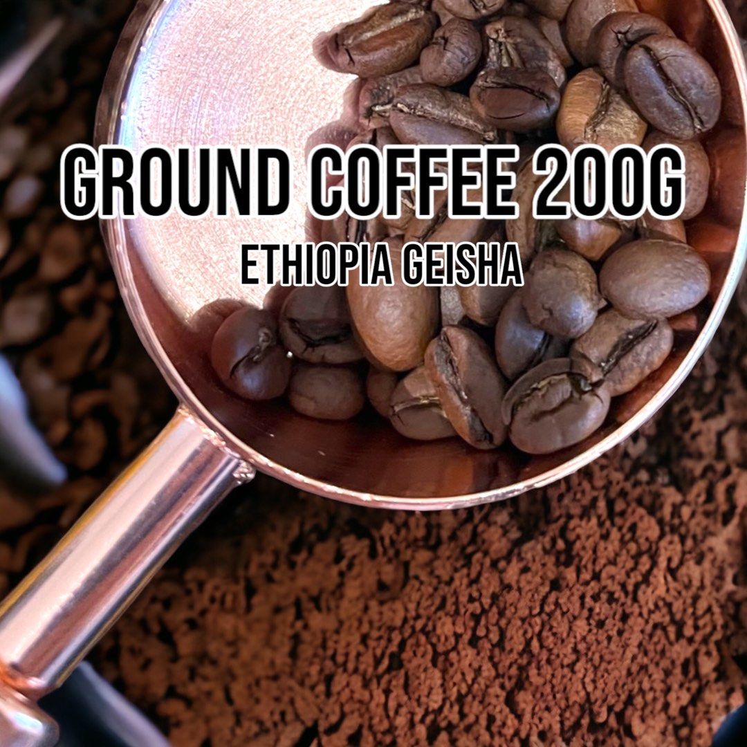Freshly roasted Ethiopia Geisha 200g coffee bean (Ground Coffee), Food ...